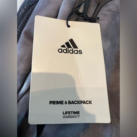 adidas | Accessories | Nwtadidas Prime 6 Backpack Grey Gray Blue ...